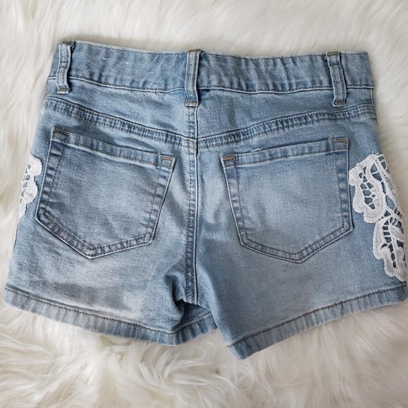 Justice | Bottoms | Justice Denim Shorts W Lace Girls | Poshmark